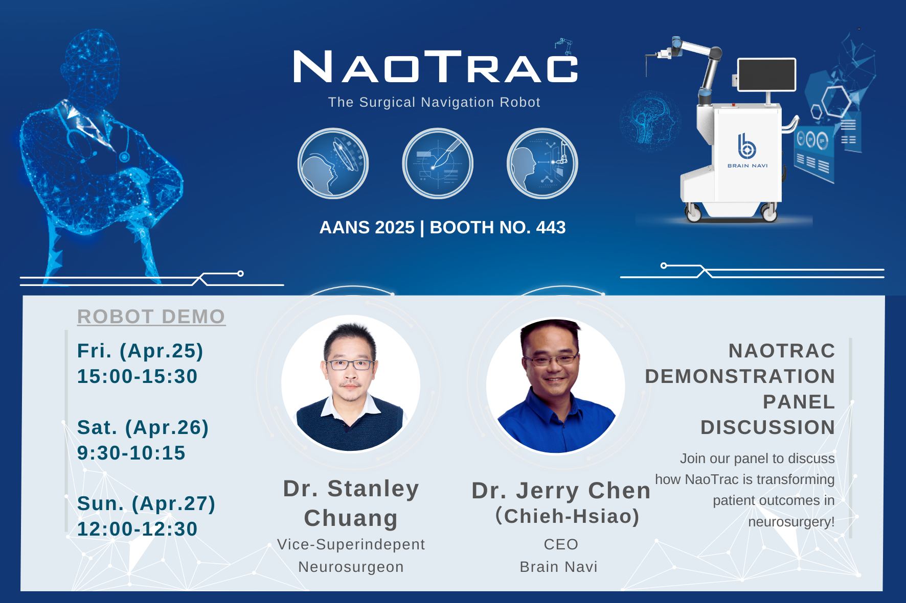 Meet Brain Navi at AANS 2025 in Boston – Booth No. 443 - Brain Navi